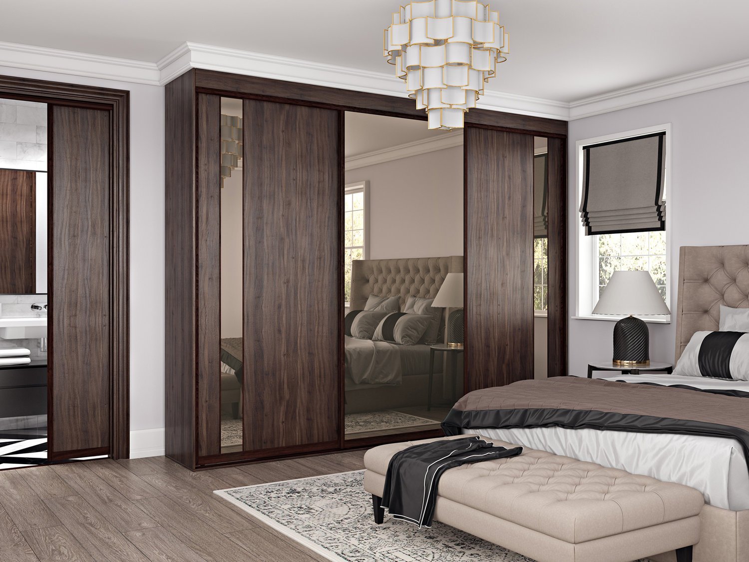 Sofia Collection - Split Panel Sliding Wardrobe Doors – DoorsDirect